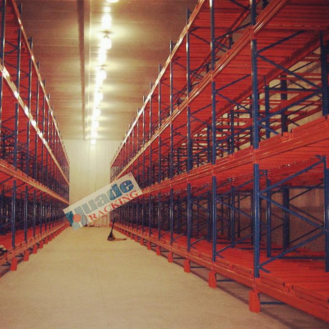 Beverage Industry Push Back Rack Orange Double Deep Pallet Racking ...